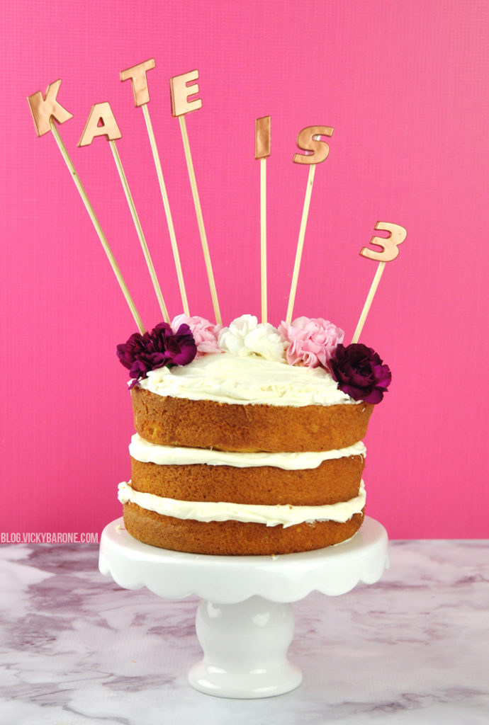 DIY Cake Topper Letters - Vicky Barone